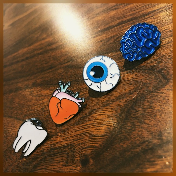 Accessories | Anatomy Enamel Pin Set | Poshmark